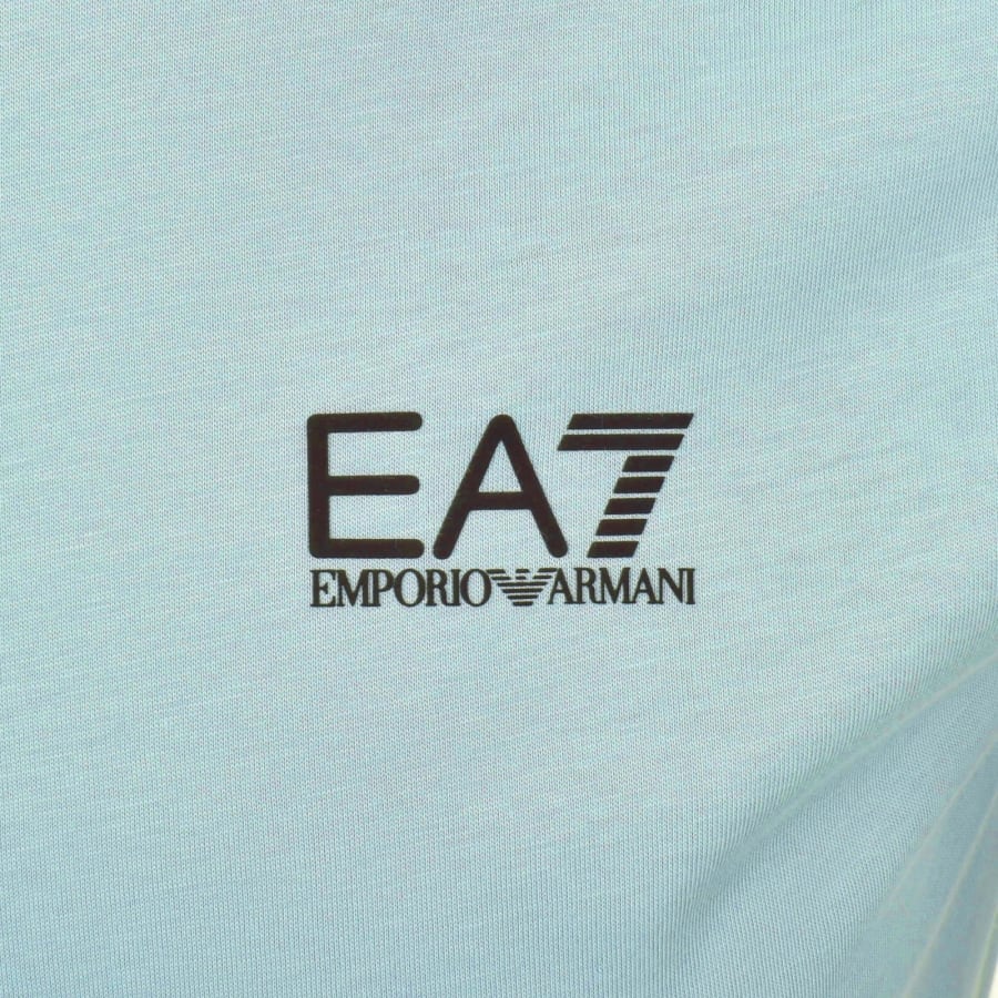 EA7 Emporio Armani Training T Shirt Blue Surf | Mainline Menswear